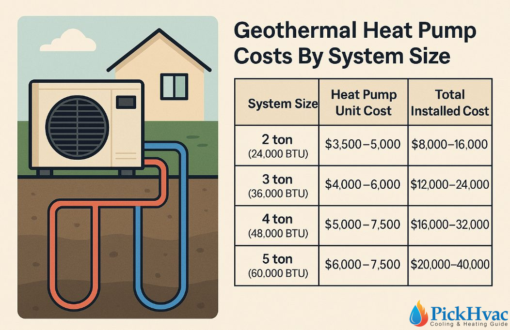 Geothermal Heat Pump Cost (Heating And Cooling) 2025 - PICKHVAC