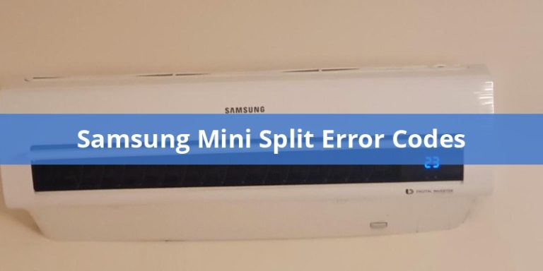 Samsung Mini Split Error Codes - PICKHVAC